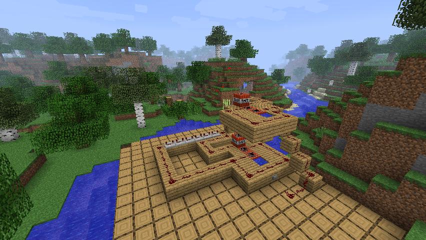 Double TNT Cannon Minecraft Map